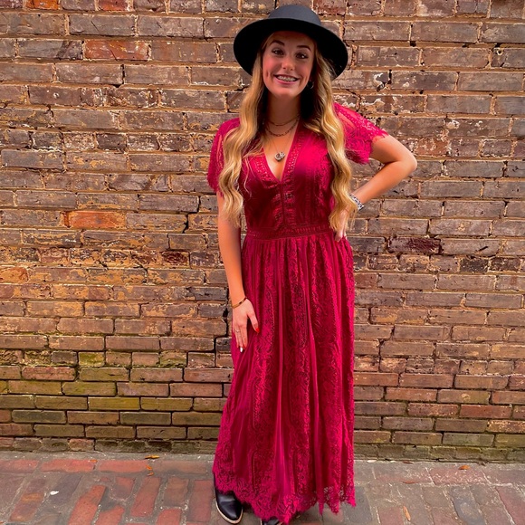 KaCy J Boutique | Dresses | Fill Your Heart Lace Maxi Dress | Poshmark